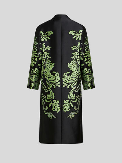 JACQUARD BROCADE COAT | Coats and Outerwear | ETRO
